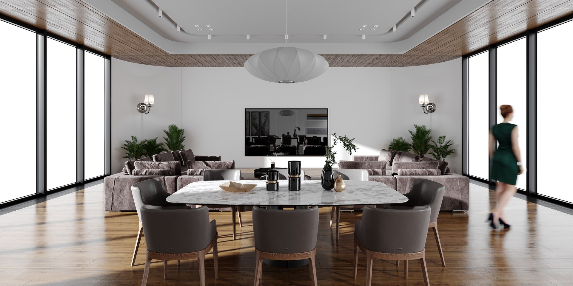 3D Living Room Interior Design - TurboSquid 1877644