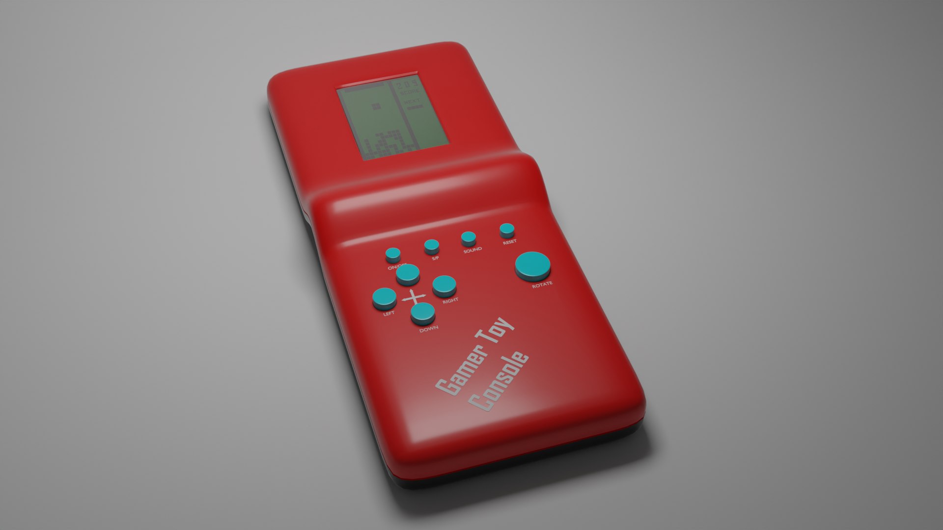 Tetris Retro Console 3D Model - TurboSquid 1977570