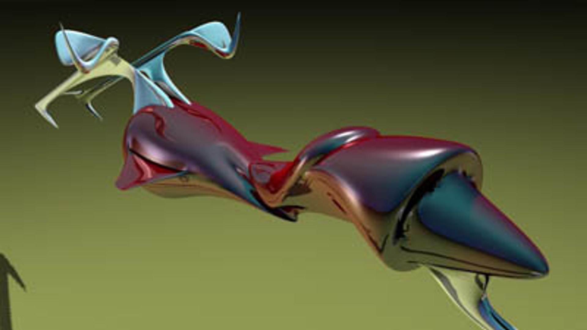 Female Speedbike Speed 3d Model