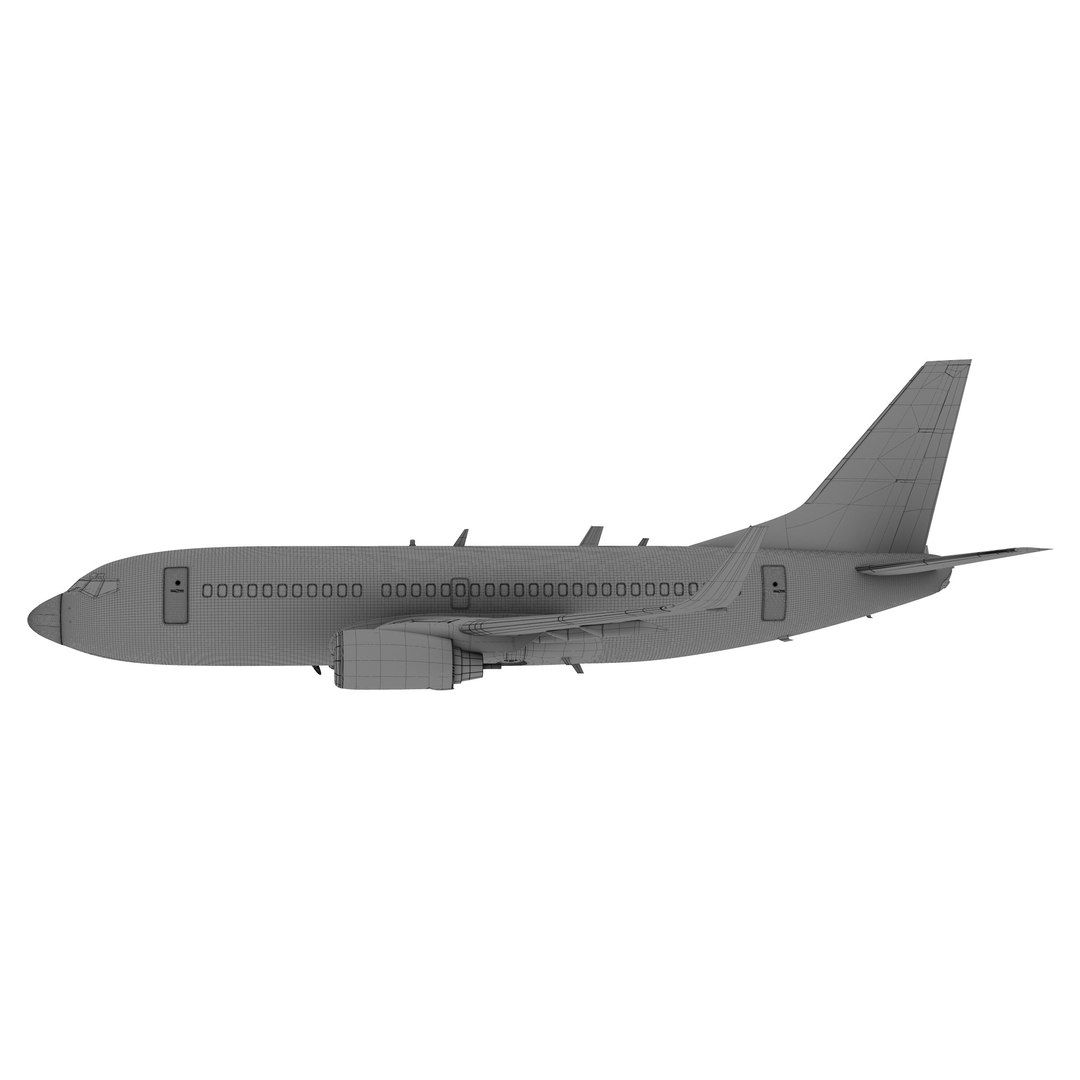 3dsmax Turkish Airlines Boeing Plane