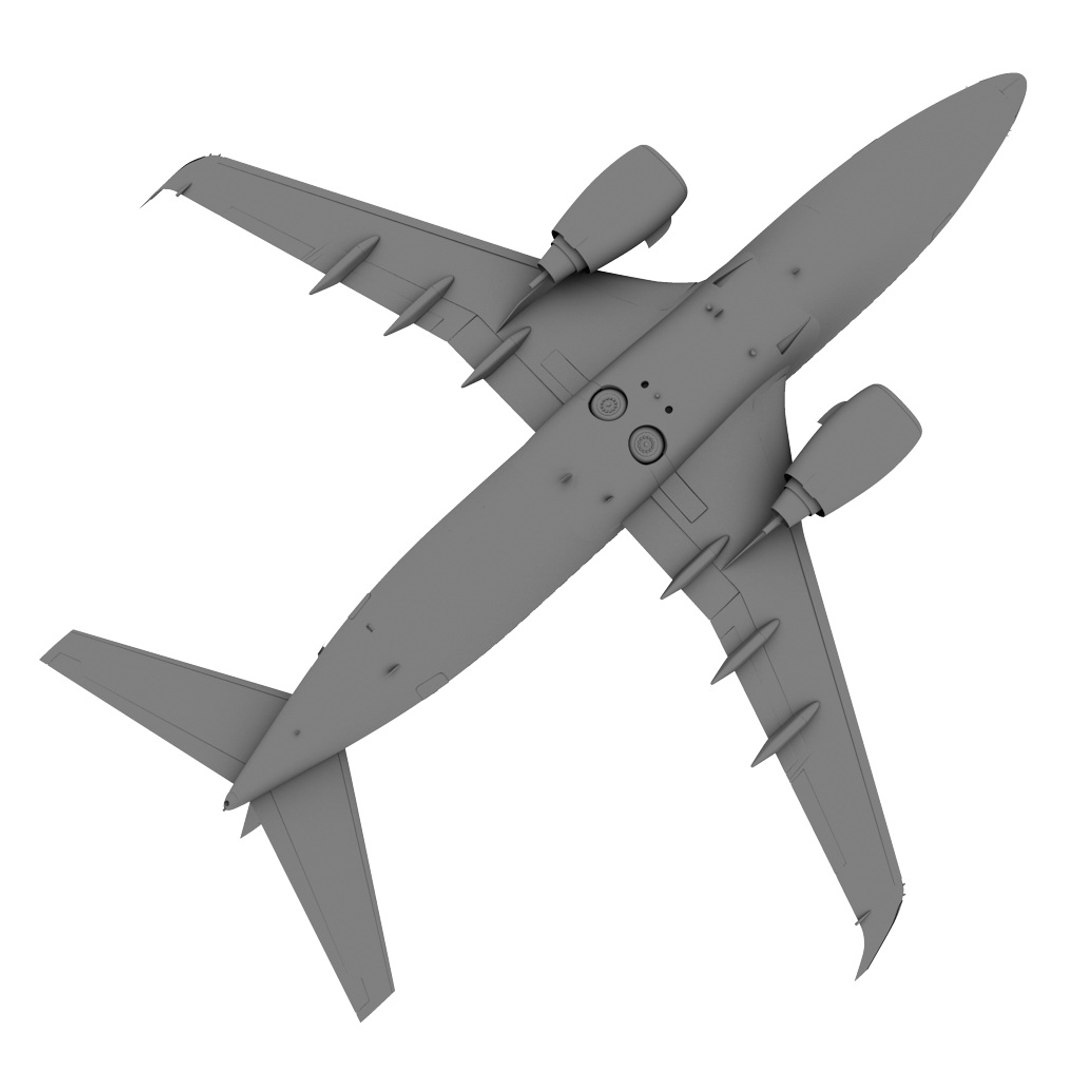 3dsmax Turkish Airlines Boeing Plane
