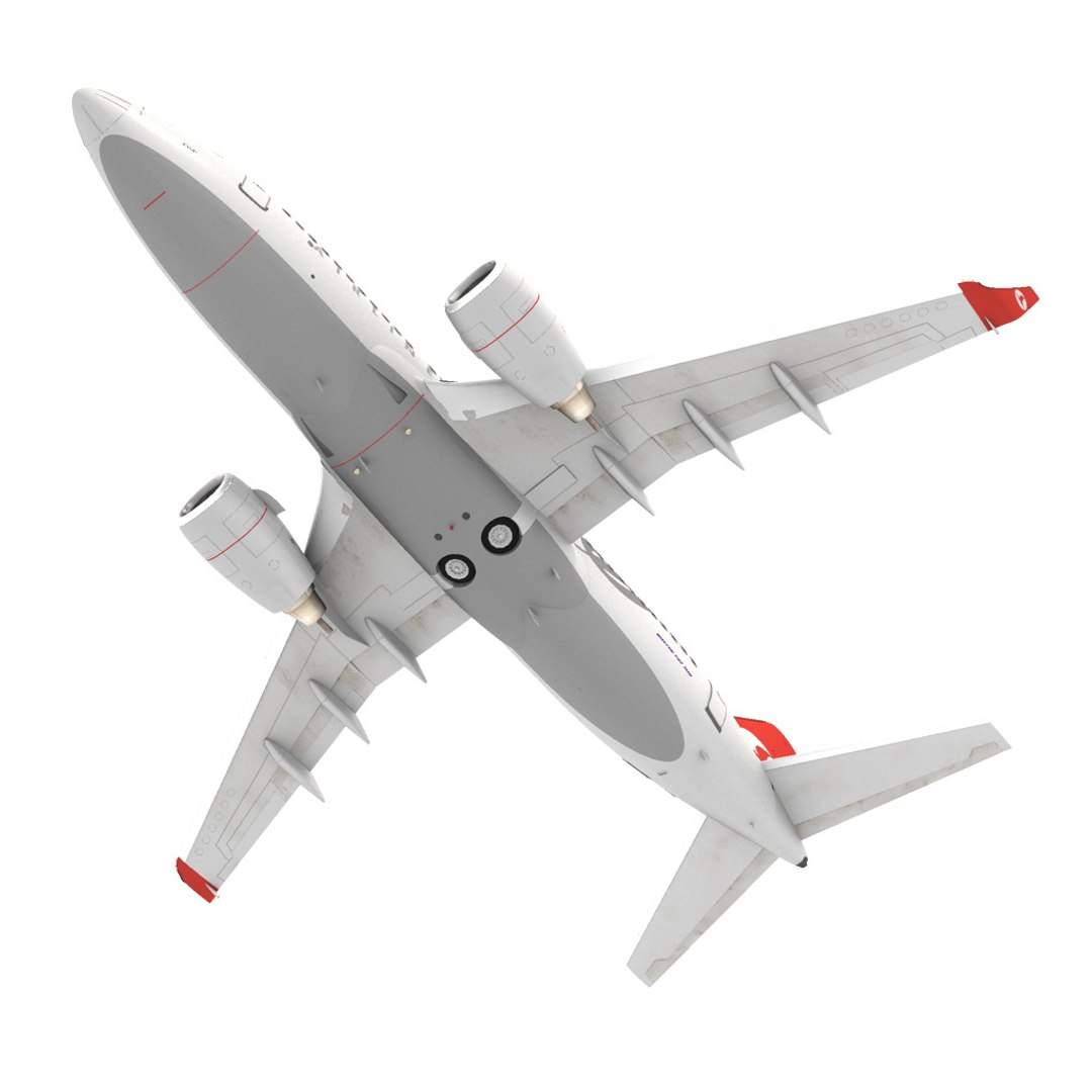 3dsmax Turkish Airlines Boeing Plane