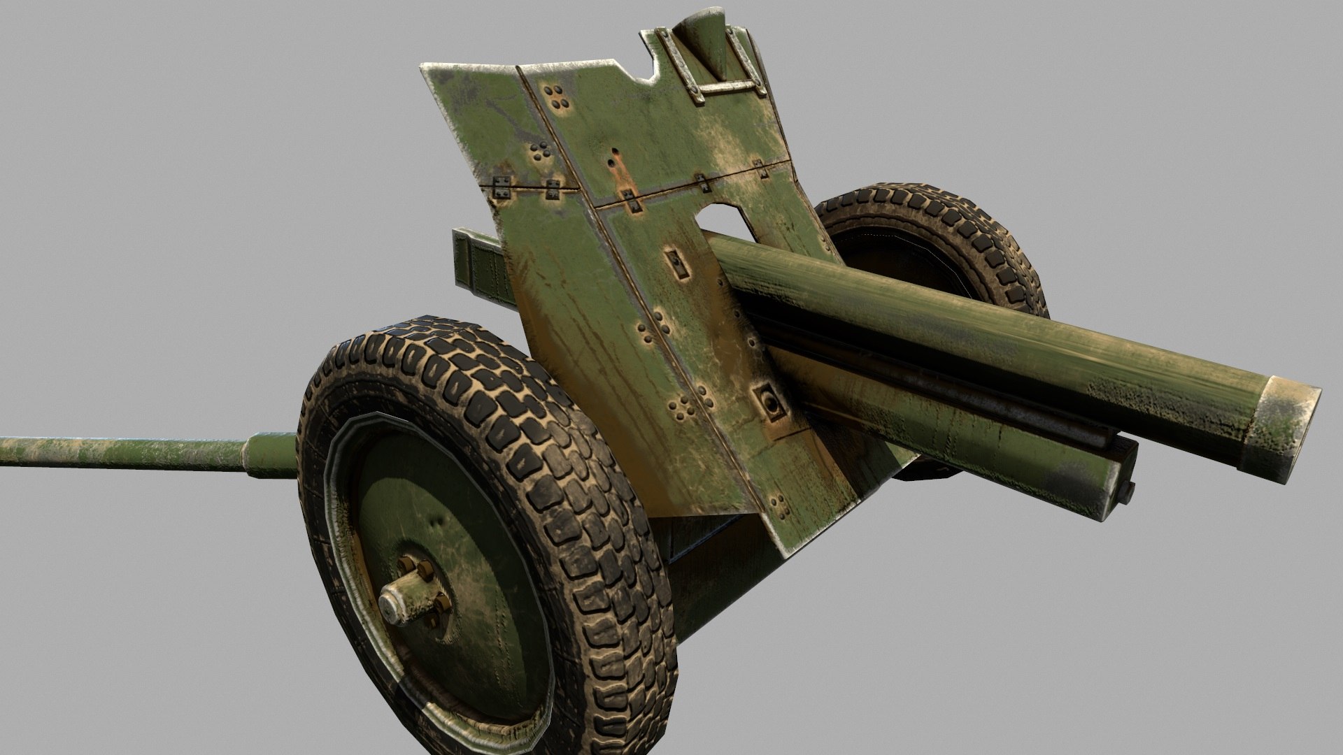 3d 76-mm Regimental Gun Model