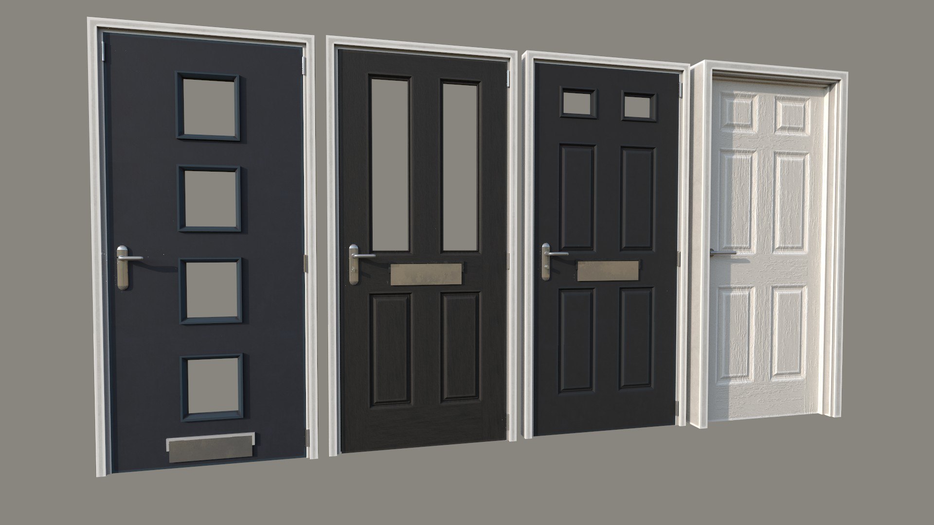 Interior Exterior Doors Model - TurboSquid 2316422