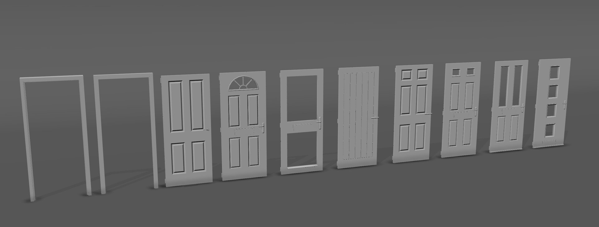 Interior Exterior Doors Model - TurboSquid 2316422