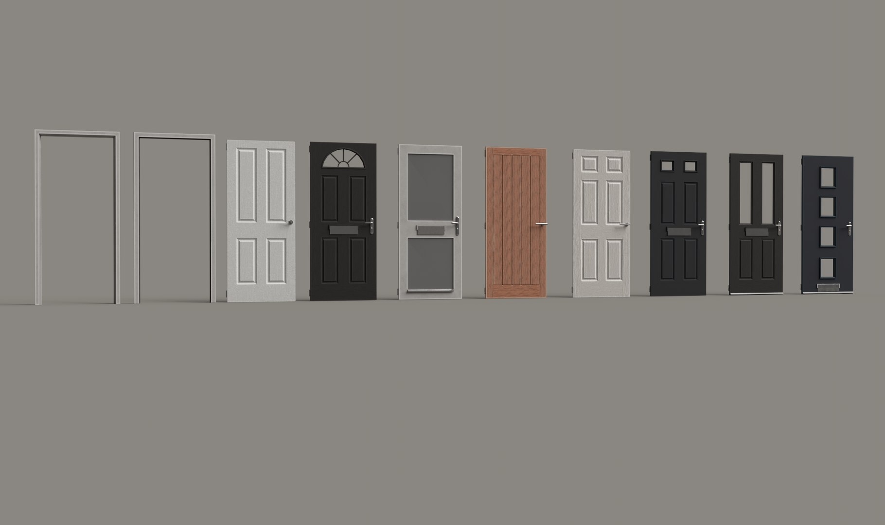 Interior Exterior Doors Model - TurboSquid 2316422