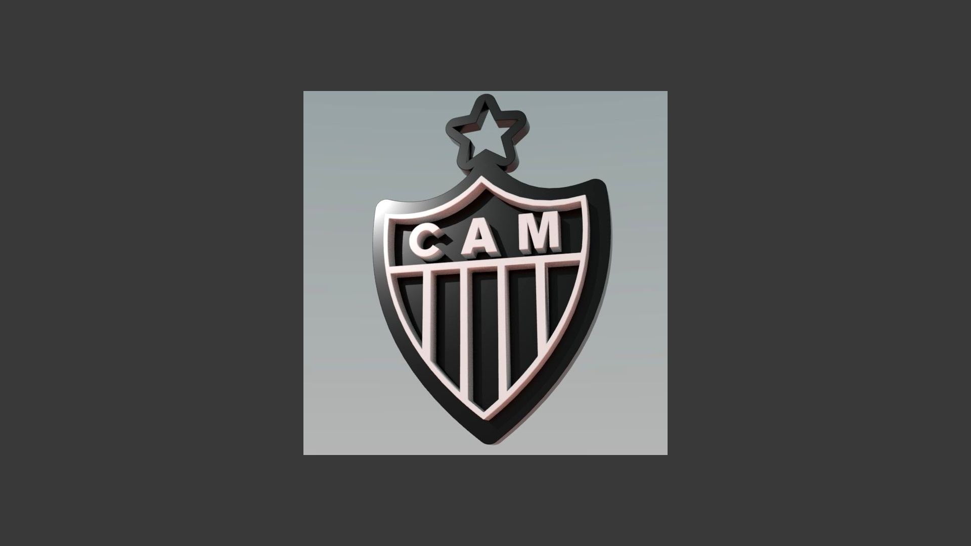 Atletico-MG Logo Printable And Renderable Logo Shields Keychan 3D ...