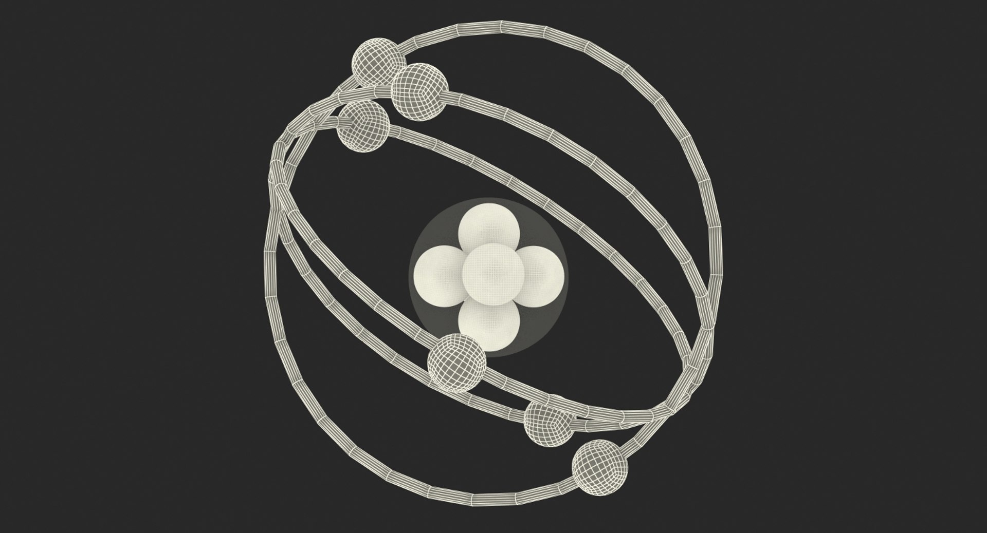 3D Abstract Atom Orbit Model - TurboSquid 1302252