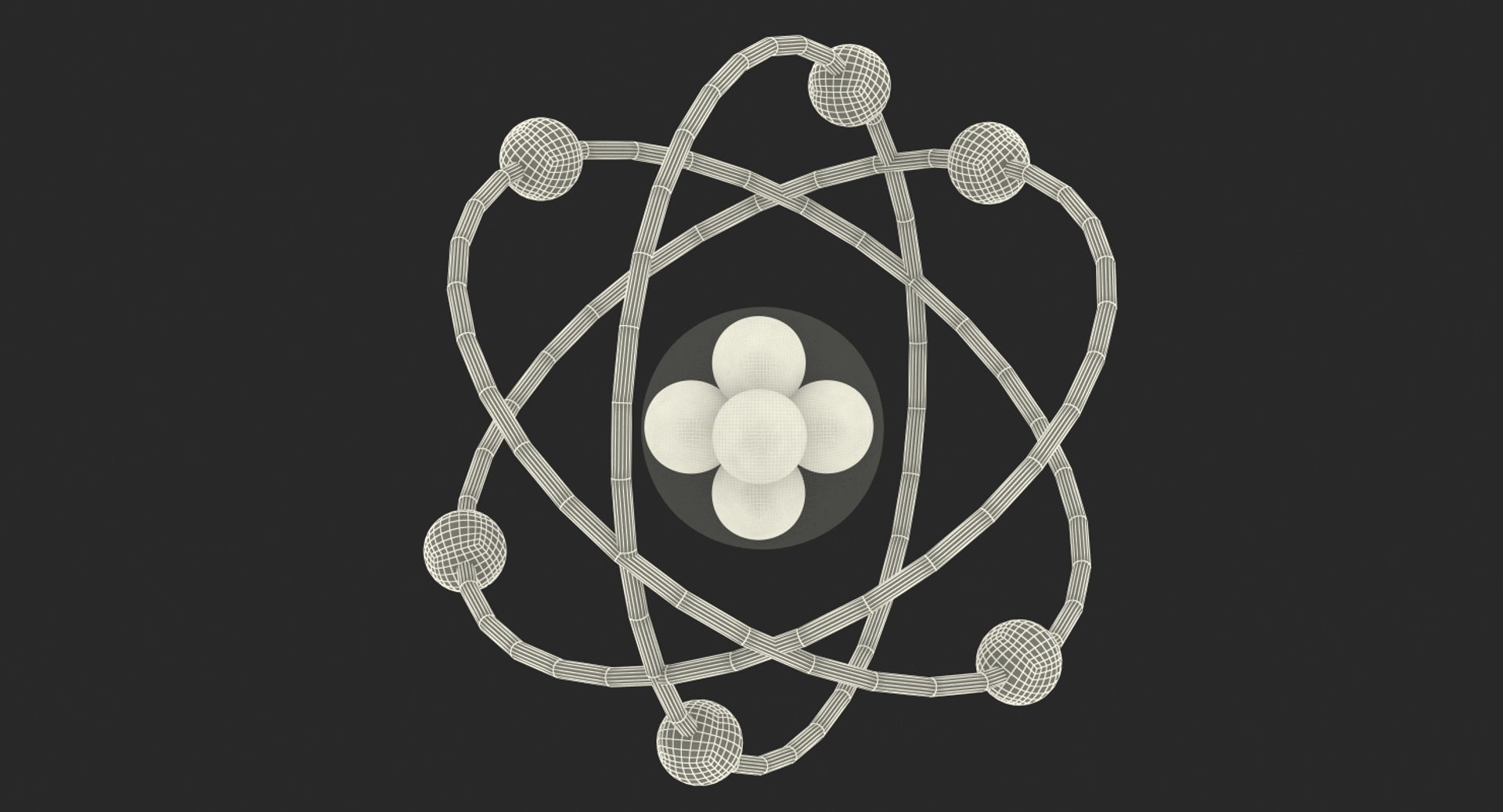 3D Abstract Atom Orbit Model - TurboSquid 1302252