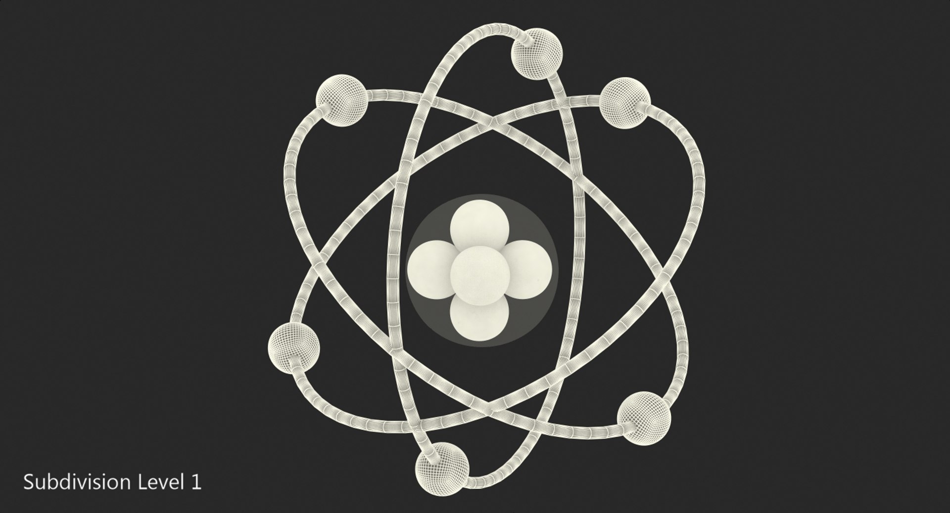 3D Abstract Atom Orbit Model - TurboSquid 1302252