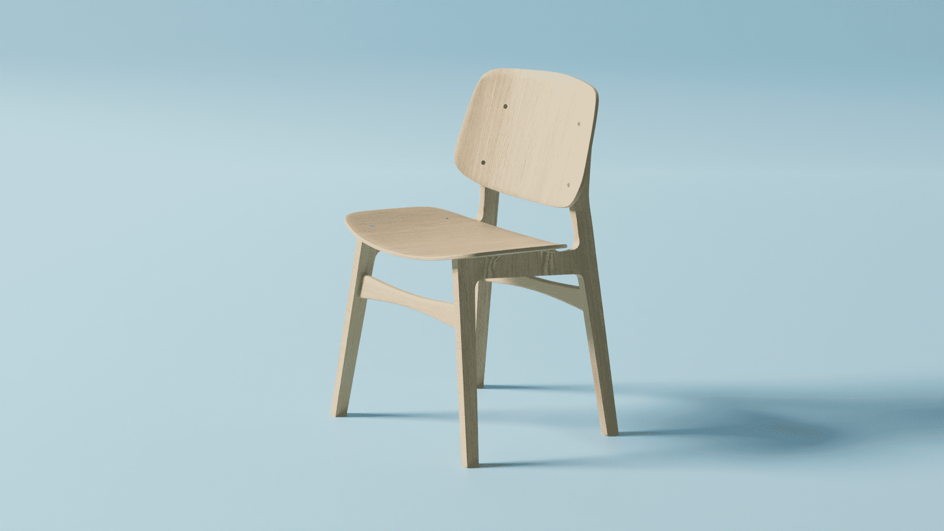 Wood basic chair 3D model model - TurboSquid 1850820