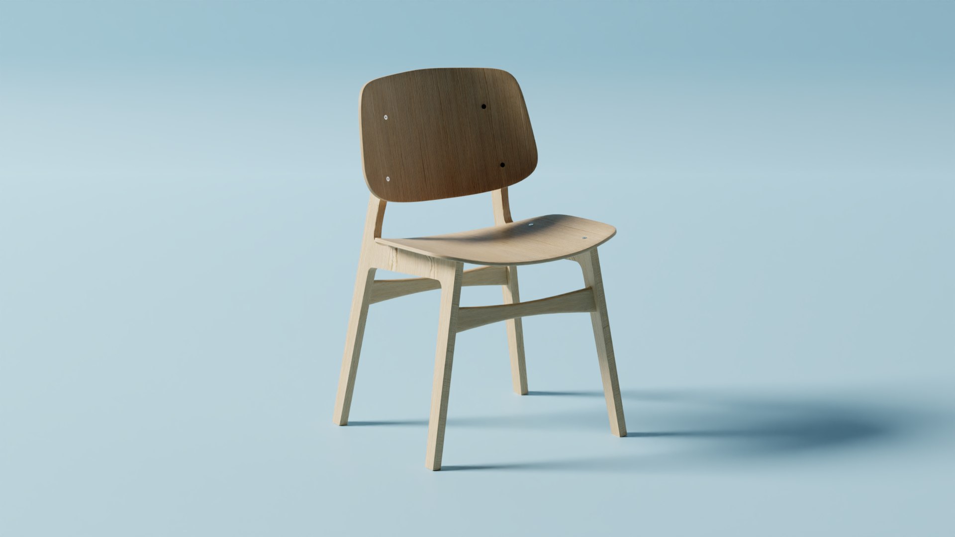 Wood basic chair 3D model model - TurboSquid 1850820