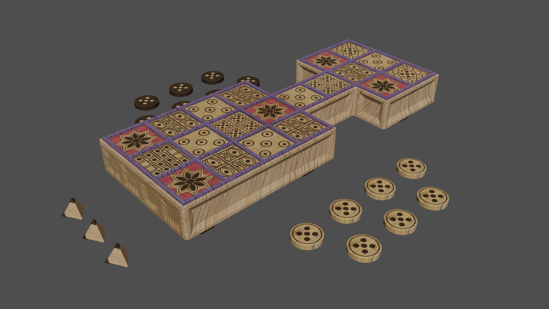 The Royal Game Of Ur 3D Model - TurboSquid 1939593