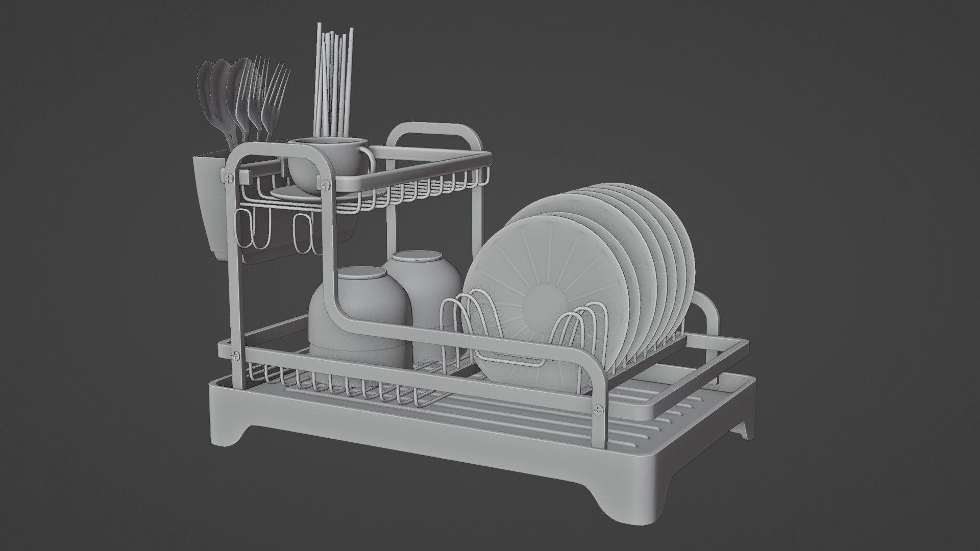 3D Dish Set - TurboSquid 1863198