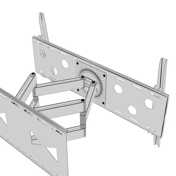 3d rigged tv mount