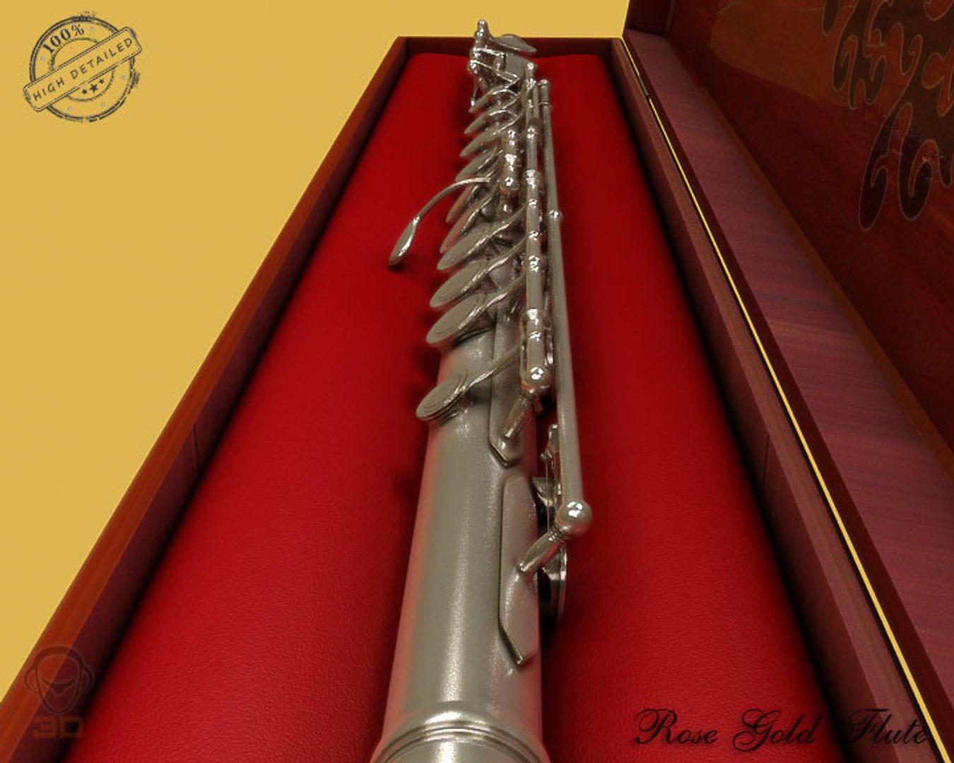 3d Realistic Flute