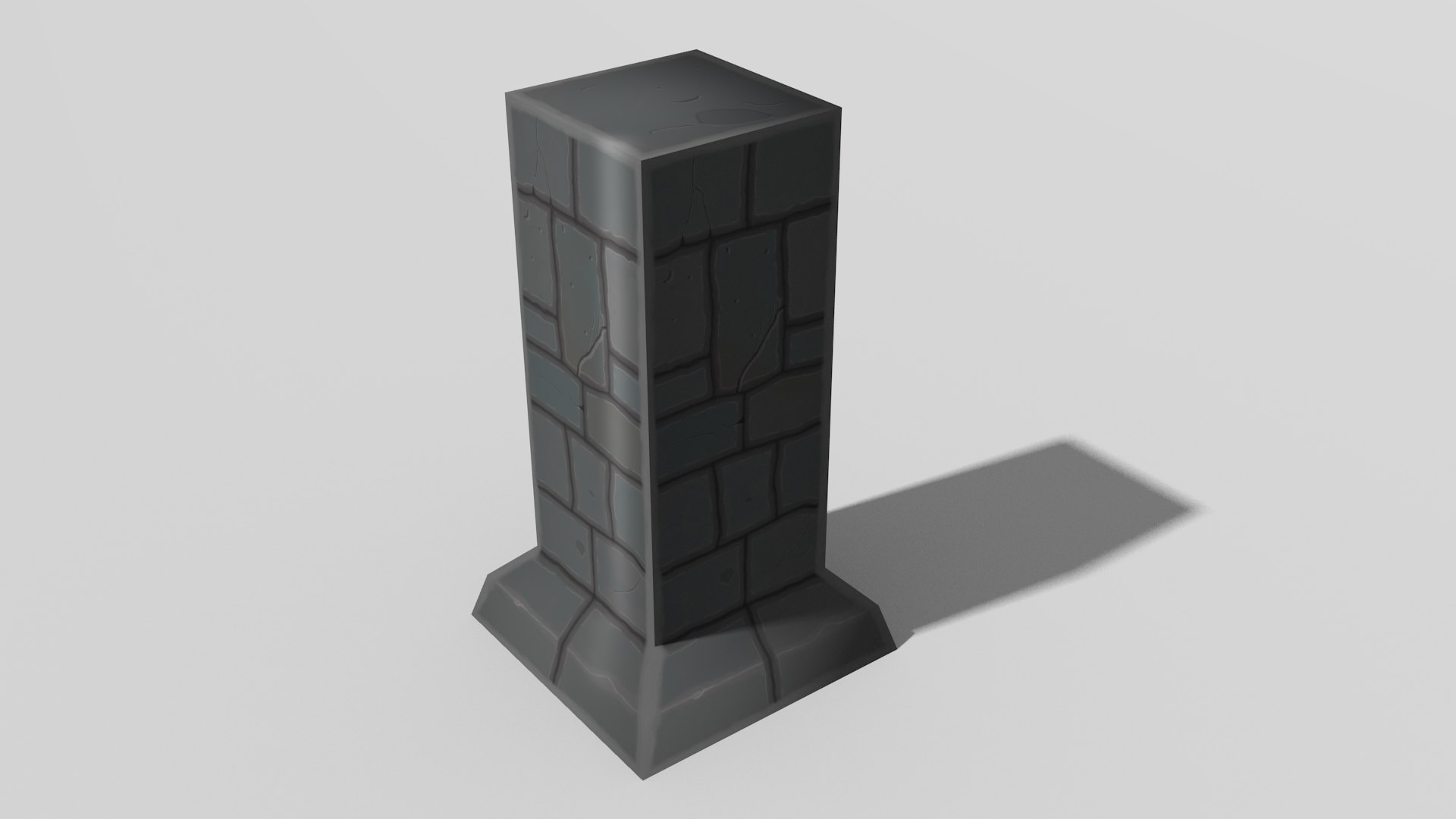 3d pillar model