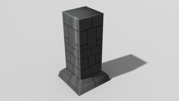 3d pillar model
