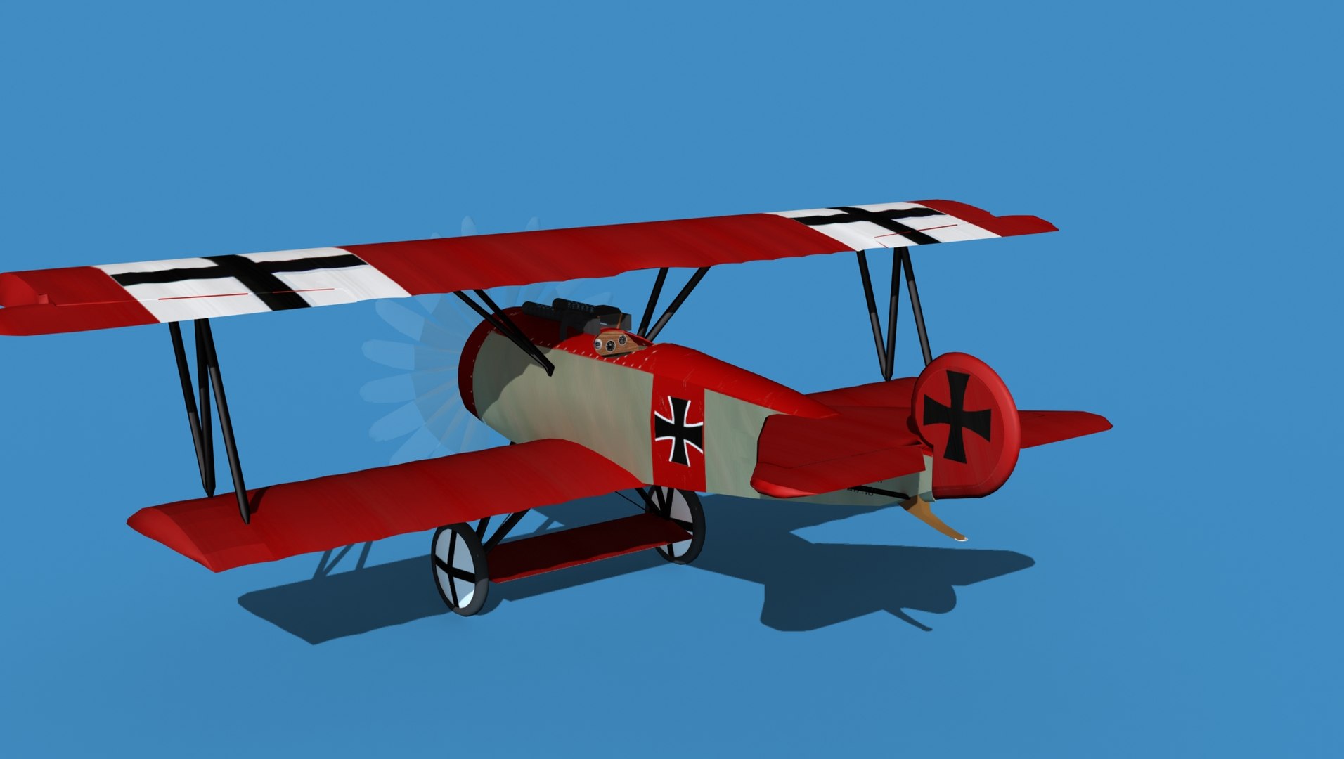 Fokker D-VI V12 3D Model - TurboSquid 1919431