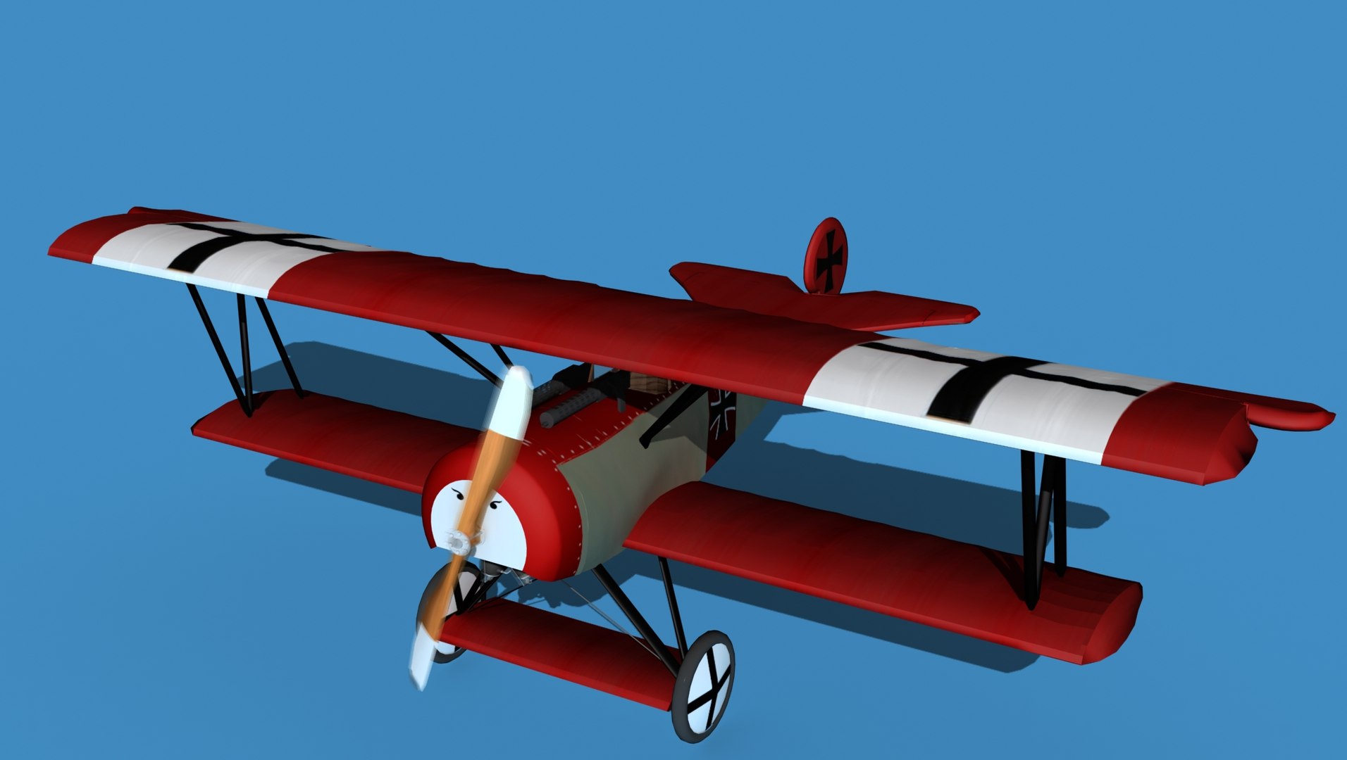 Fokker D-VI V12 3D Model - TurboSquid 1919431