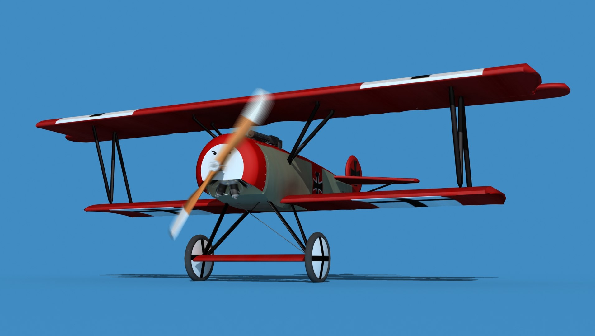 Fokker D-VI V12 3D Model - TurboSquid 1919431