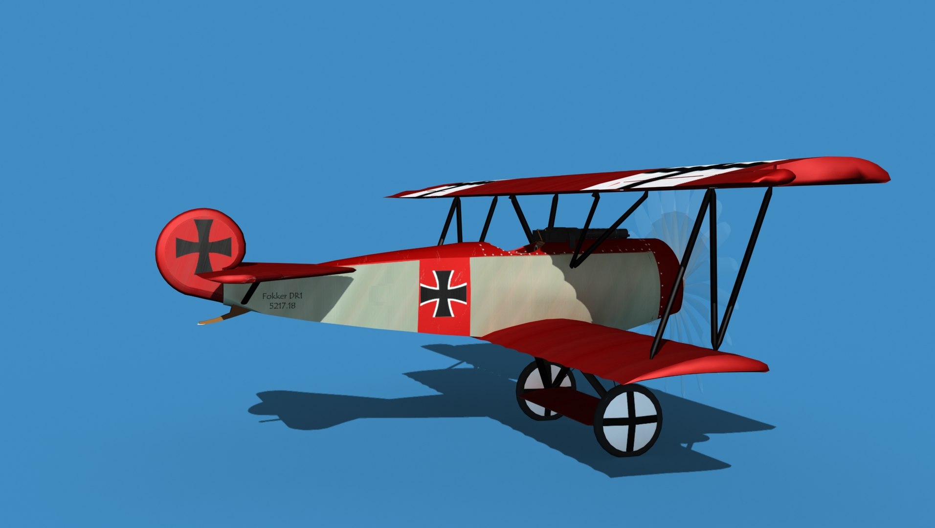 Fokker D-VI V12 3D Model - TurboSquid 1919431