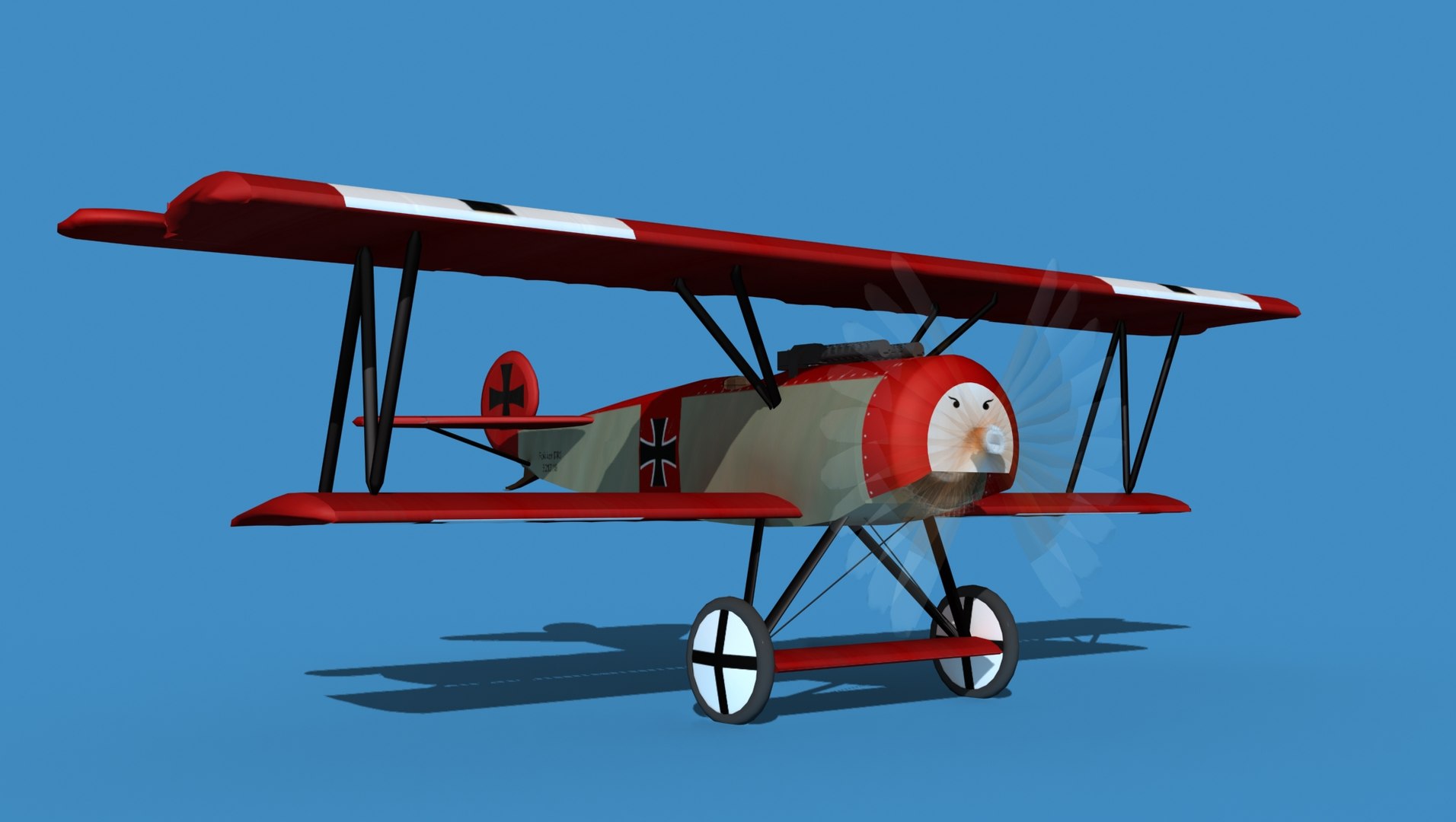 Fokker D-VI V12 3D Model - TurboSquid 1919431