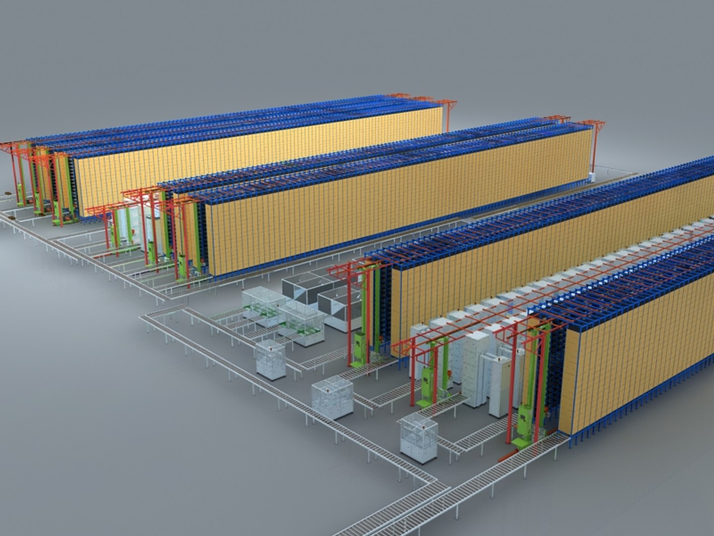 Warehouse Racks 3D - TurboSquid 1543011