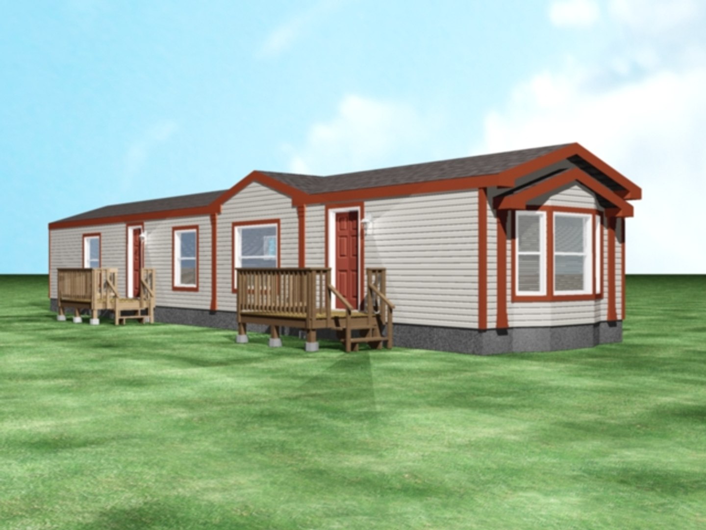 3d Single Wide Trailer Model