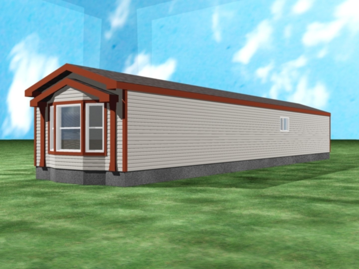 3d Single Wide Trailer Model