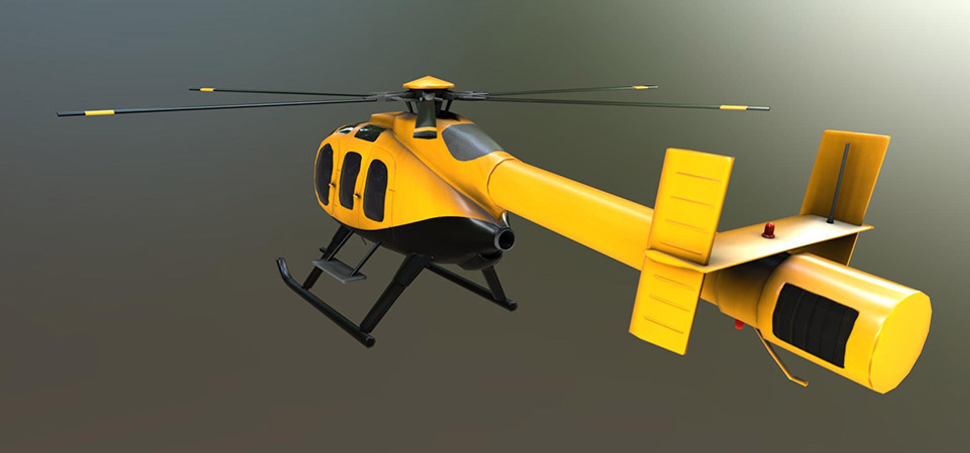 Md 600n Helicopter 3d Obj