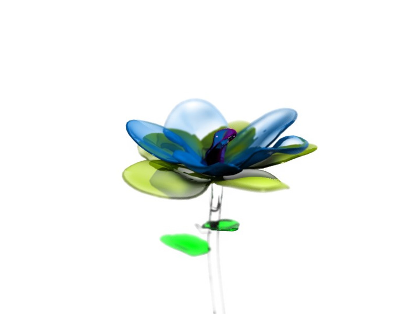 flower blender 3d obj