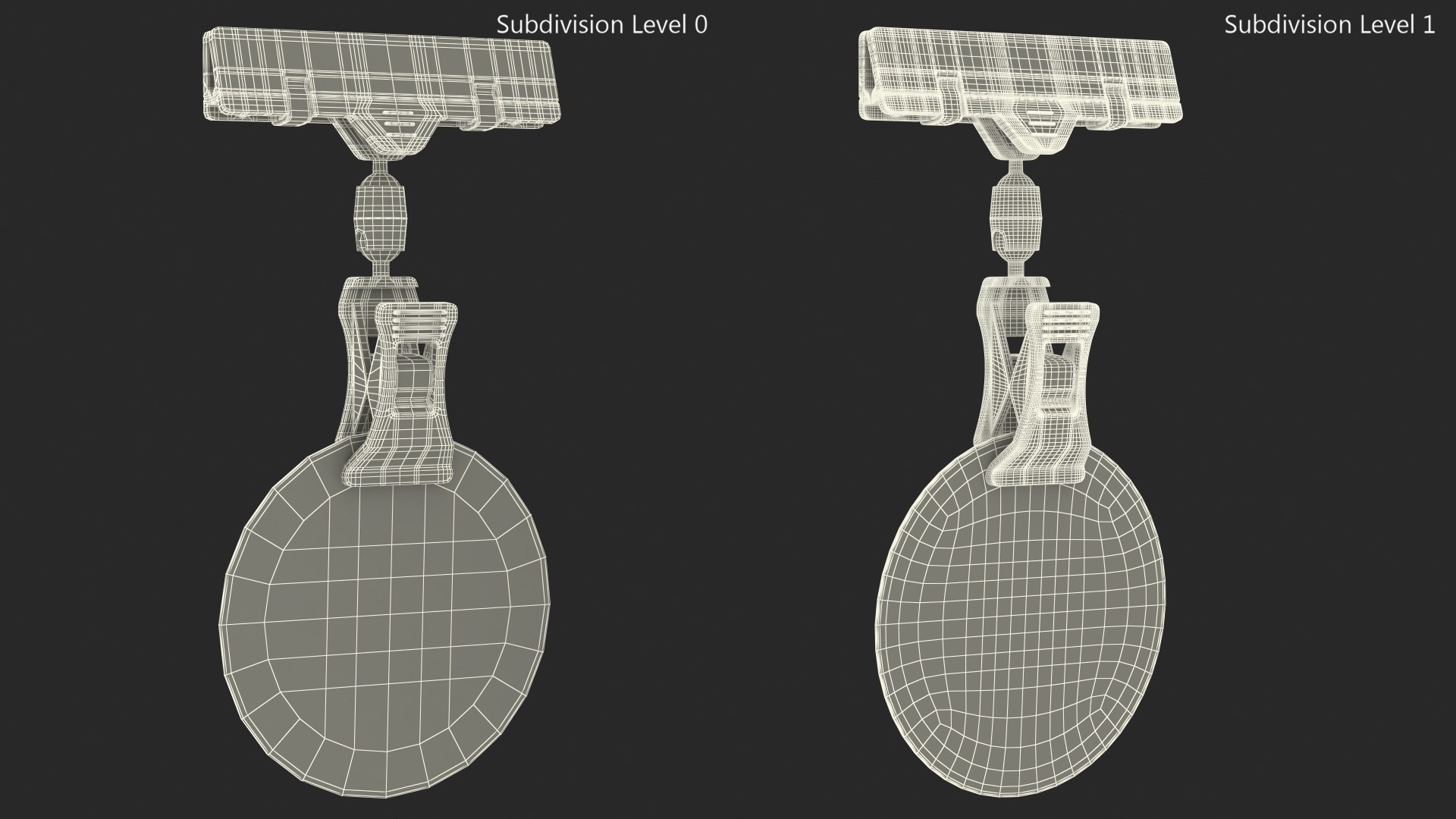 Plastic Price Tag Holder With Pin 3D Model - TurboSquid 1998678