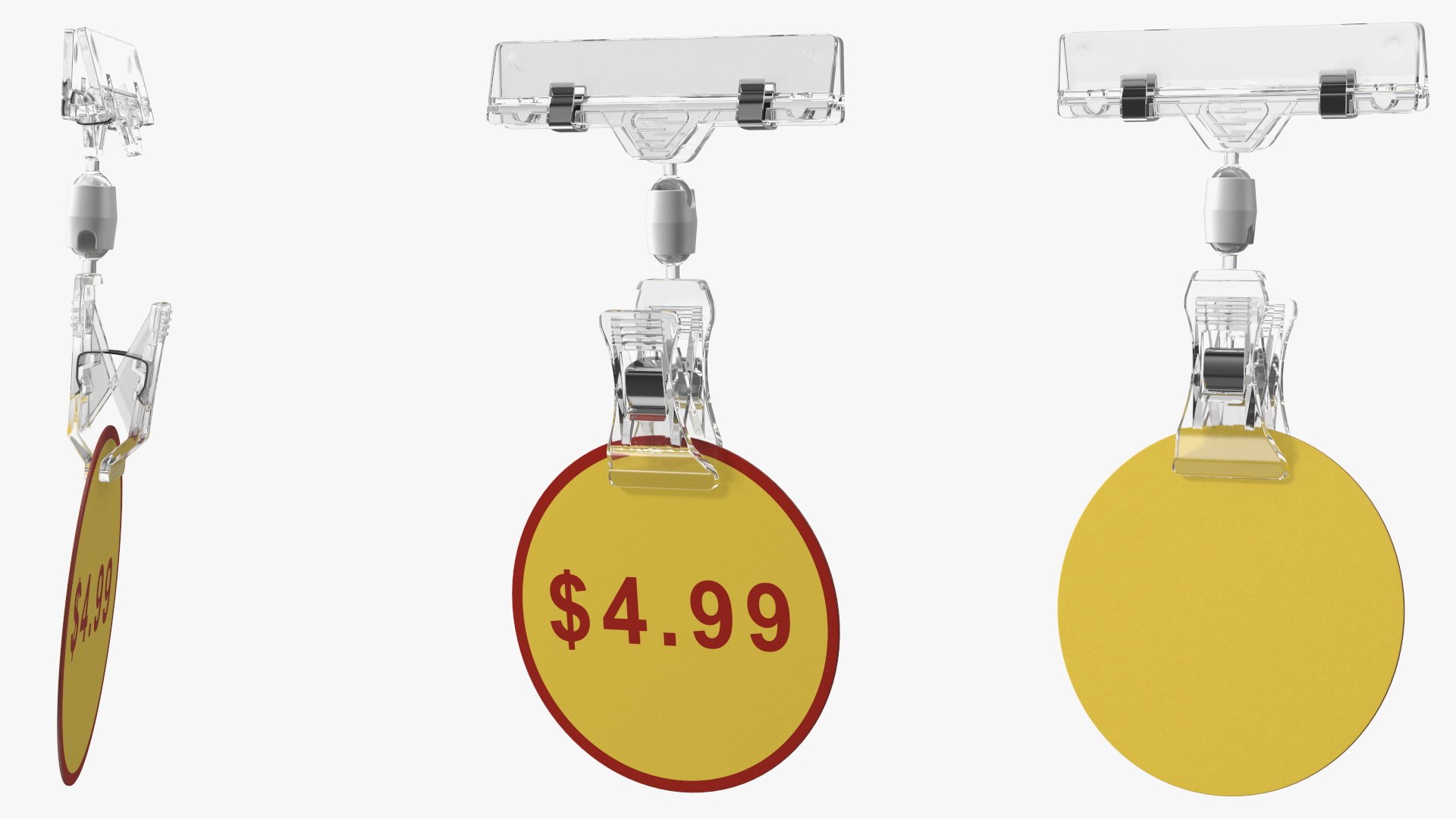 Plastic Price Tag Holder With Pin 3D Model - TurboSquid 1998678