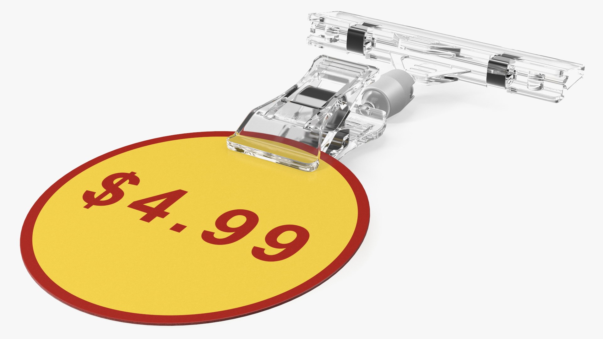 Plastic Price Tag Holder With Pin 3D Model - TurboSquid 1998678