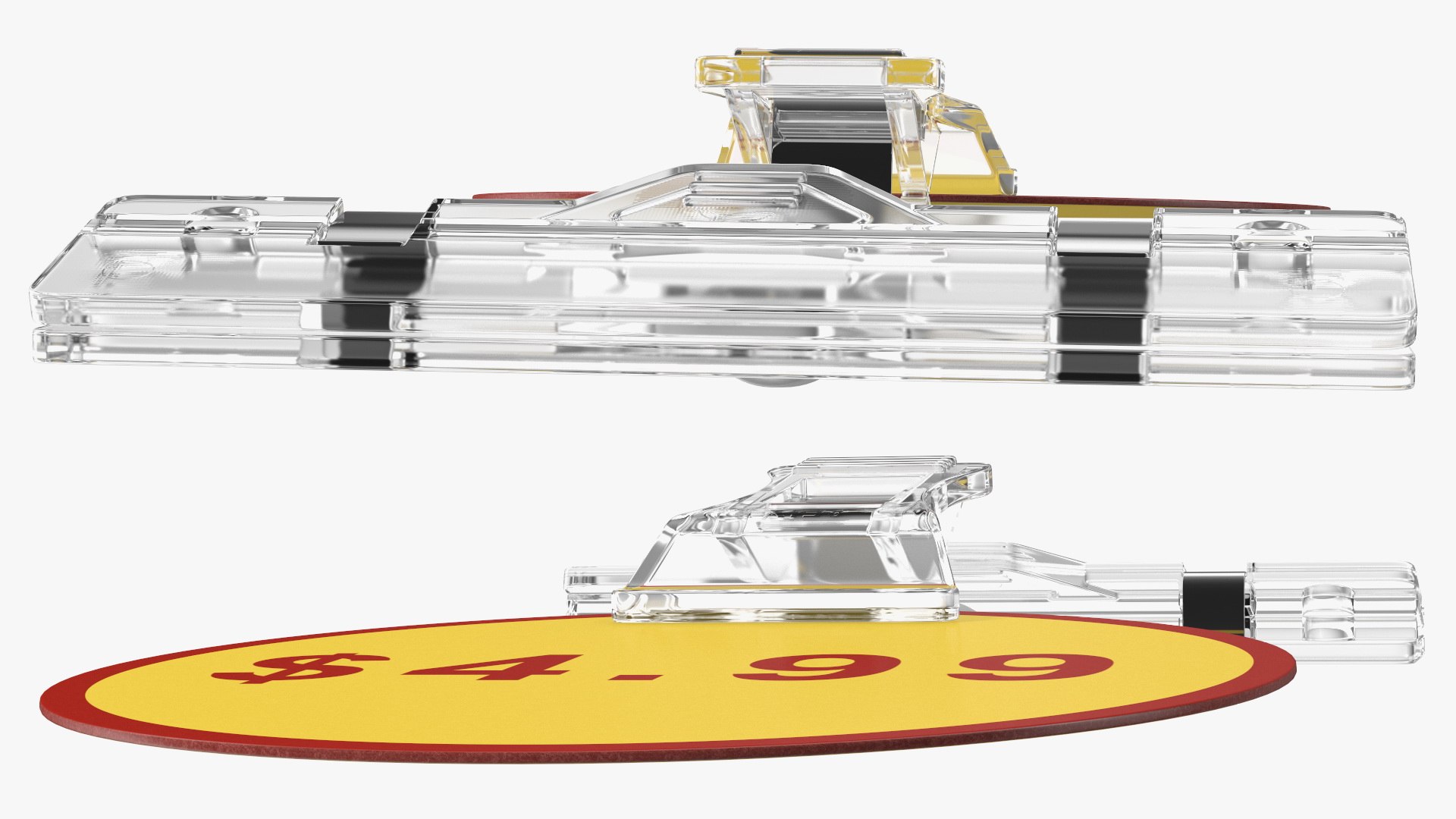 Plastic Price Tag Holder With Pin 3D Model - TurboSquid 1998678