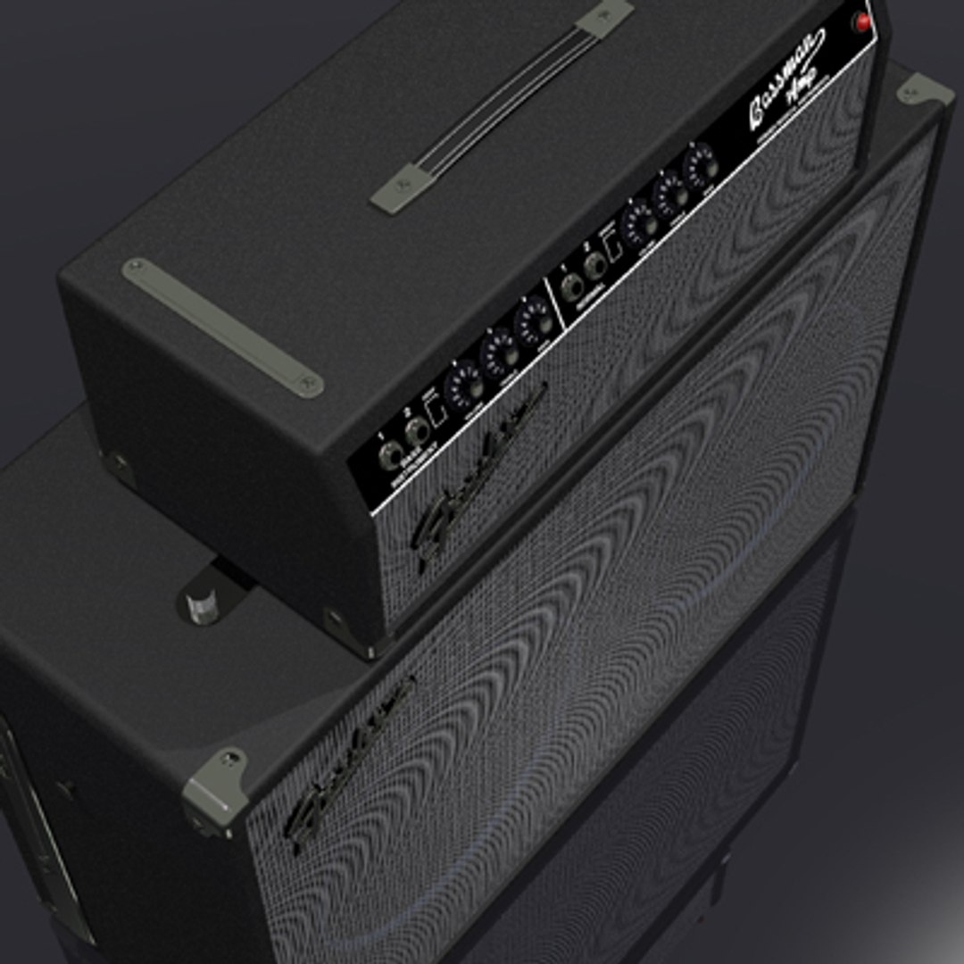3d model of bassman amp amplifier