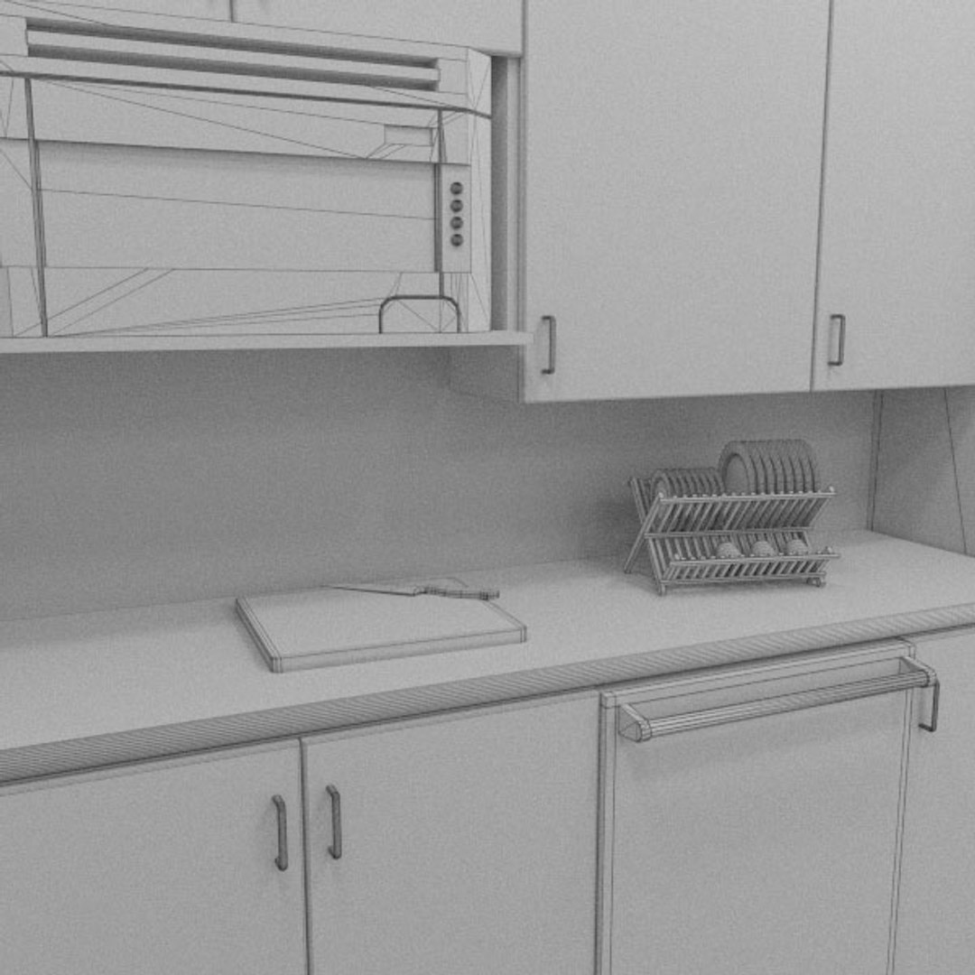 maya kitchen scene
