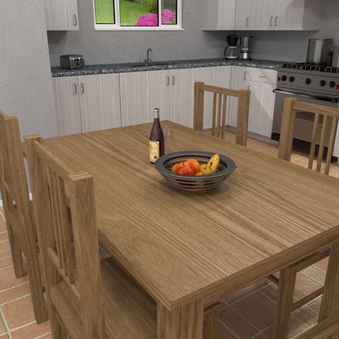 maya kitchen scene