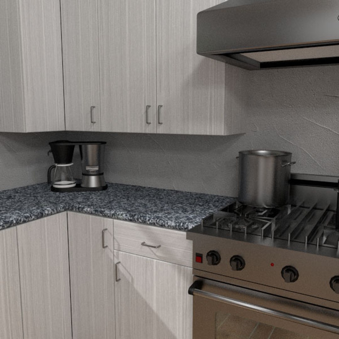 maya kitchen scene