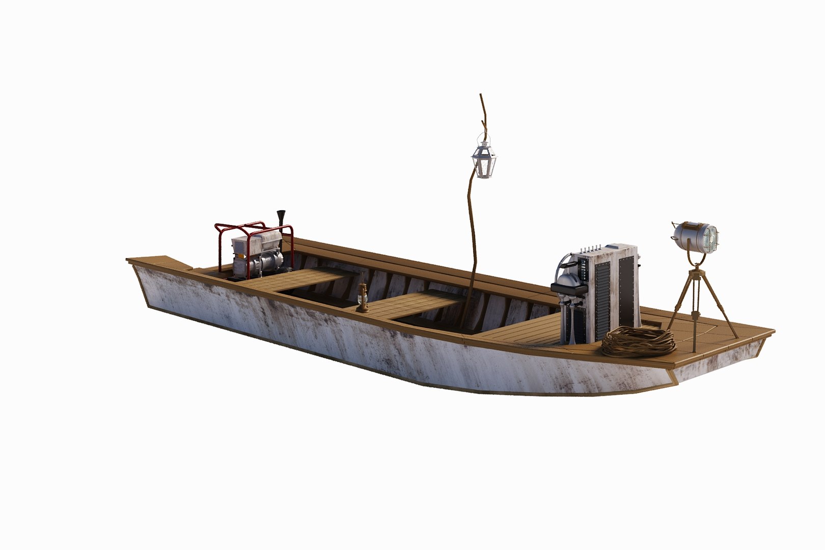 Long Boat Fishing 3D Model - TurboSquid 2200654