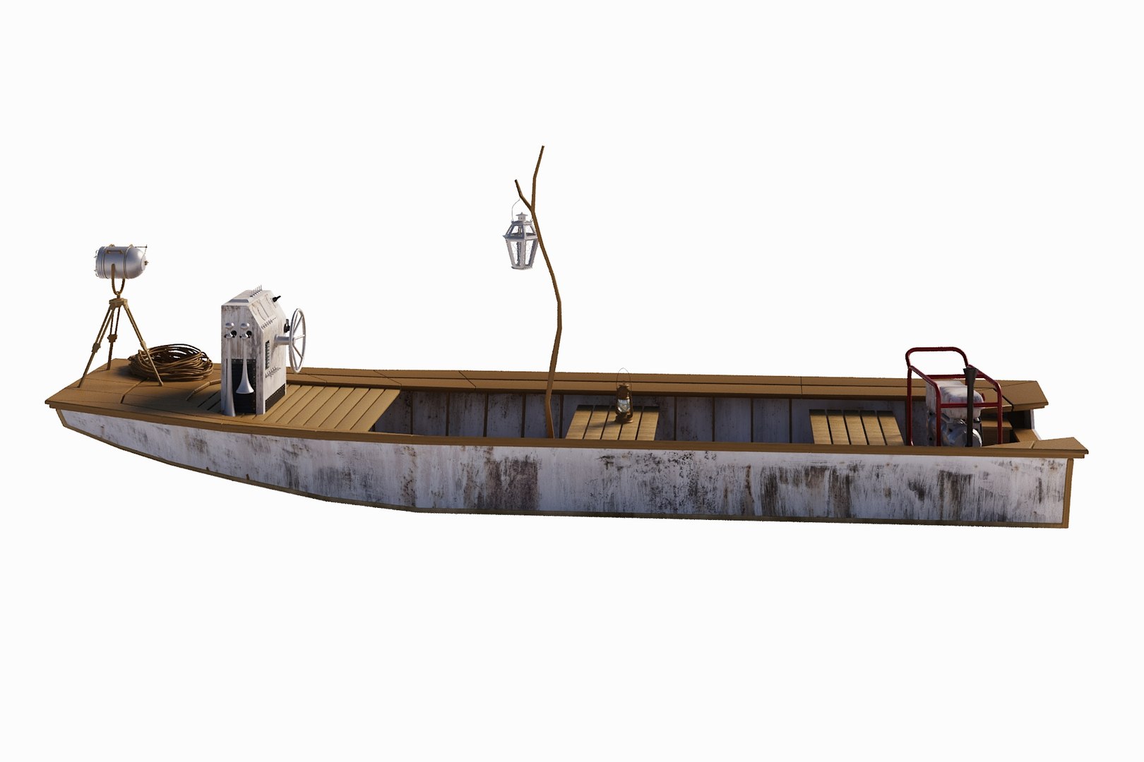 Long Boat Fishing 3D Model - TurboSquid 2200654