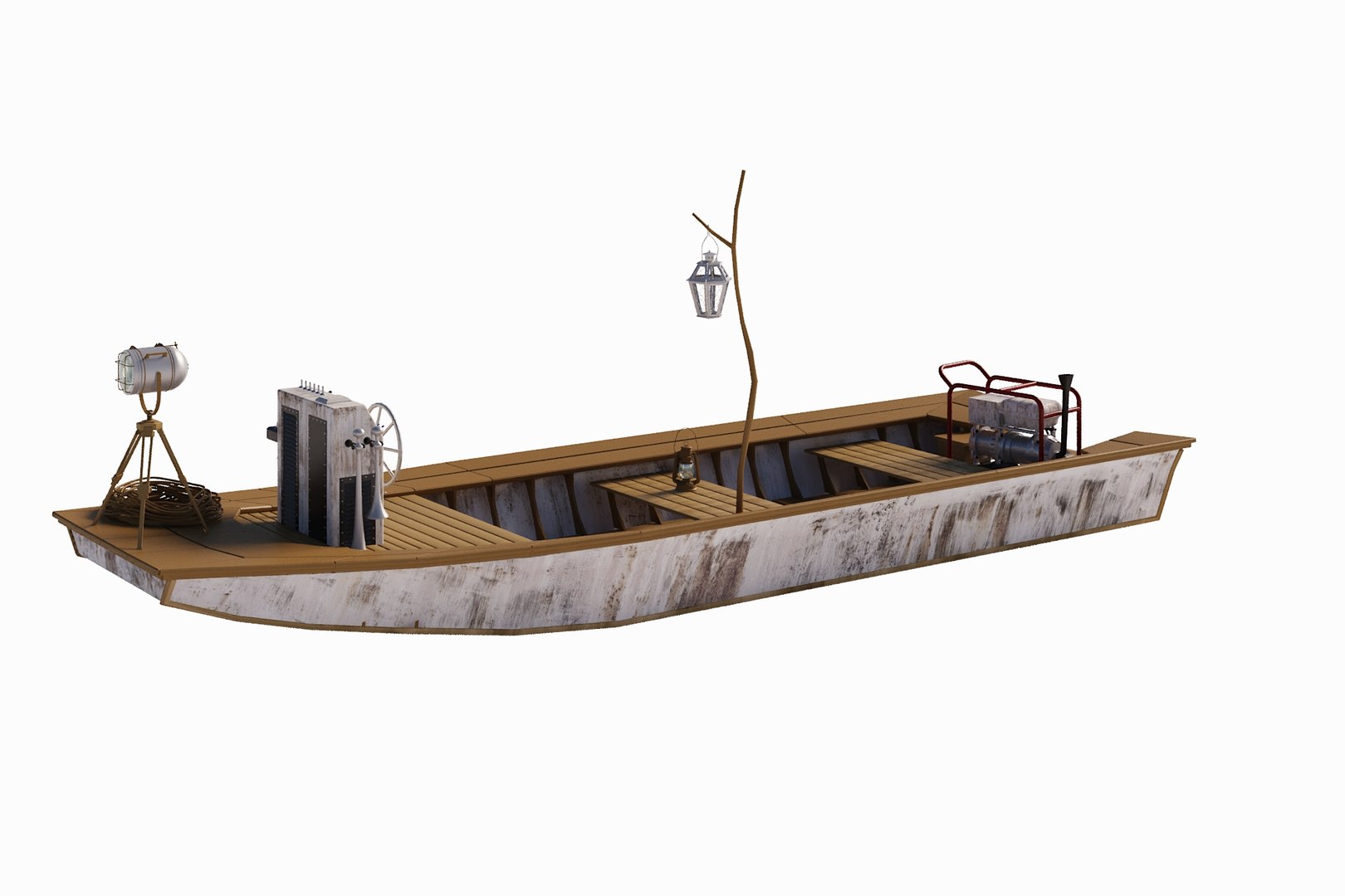 Long Boat Fishing 3D Model - TurboSquid 2200654