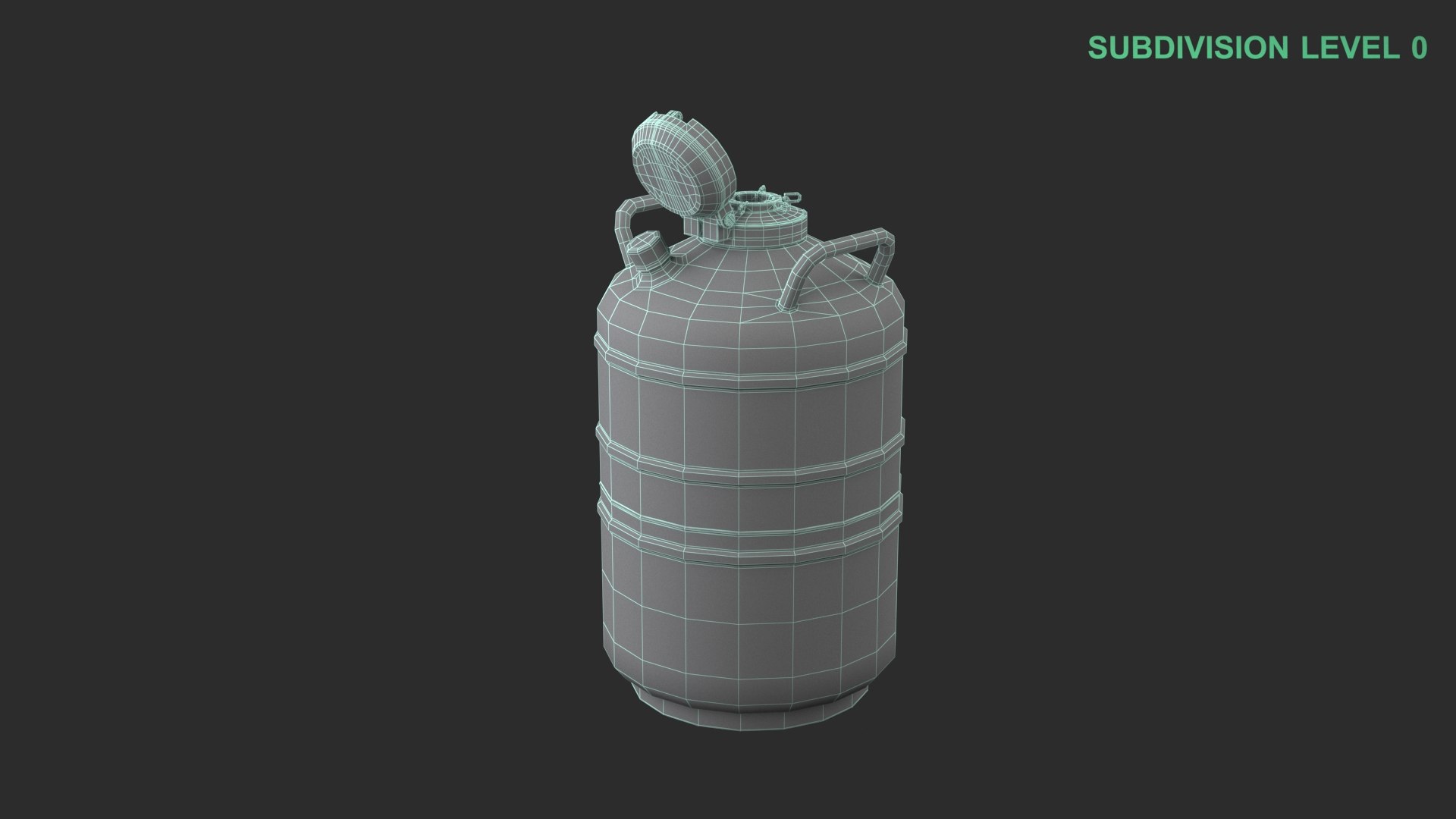 Liquid Nitrogen Container 3D - TurboSquid 2368817