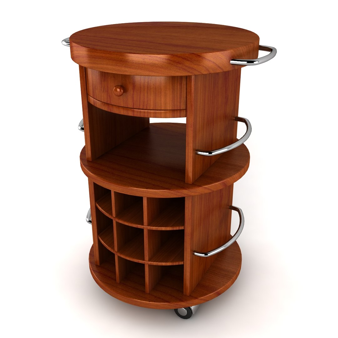 3ds Max Butcher Block Wine