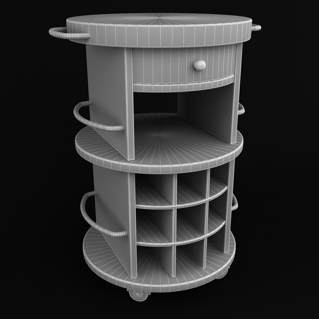 3ds Max Butcher Block Wine