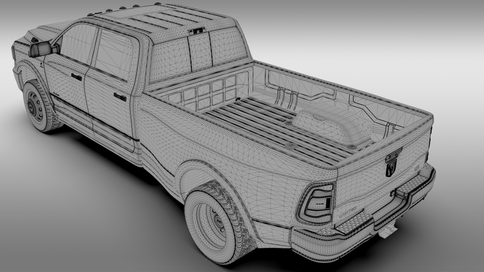 Ram 3500 Limited Dually 2020 3D Model - TurboSquid 1910211