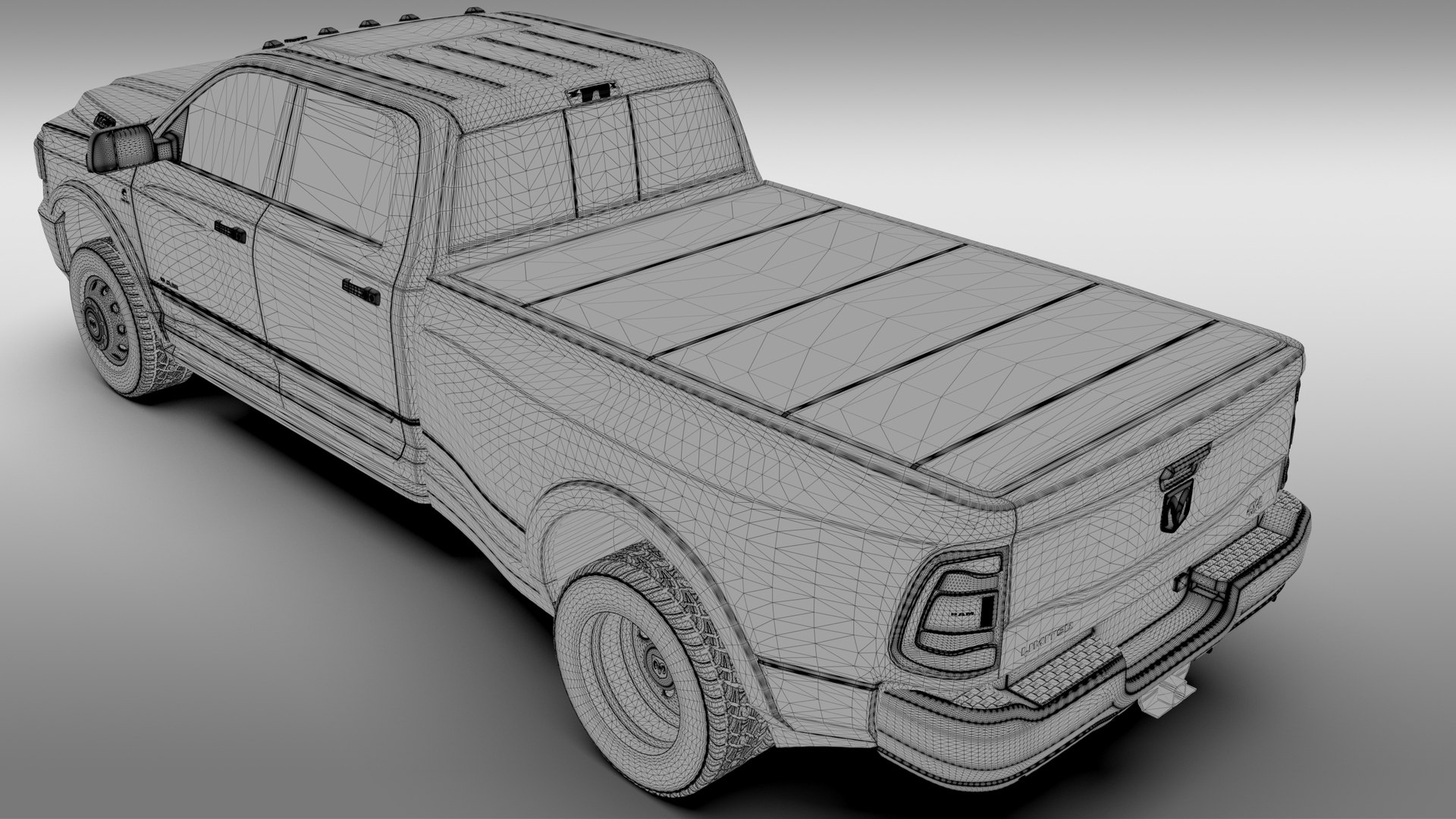 Ram 3500 Limited Dually 2020 3D Model - TurboSquid 1910211