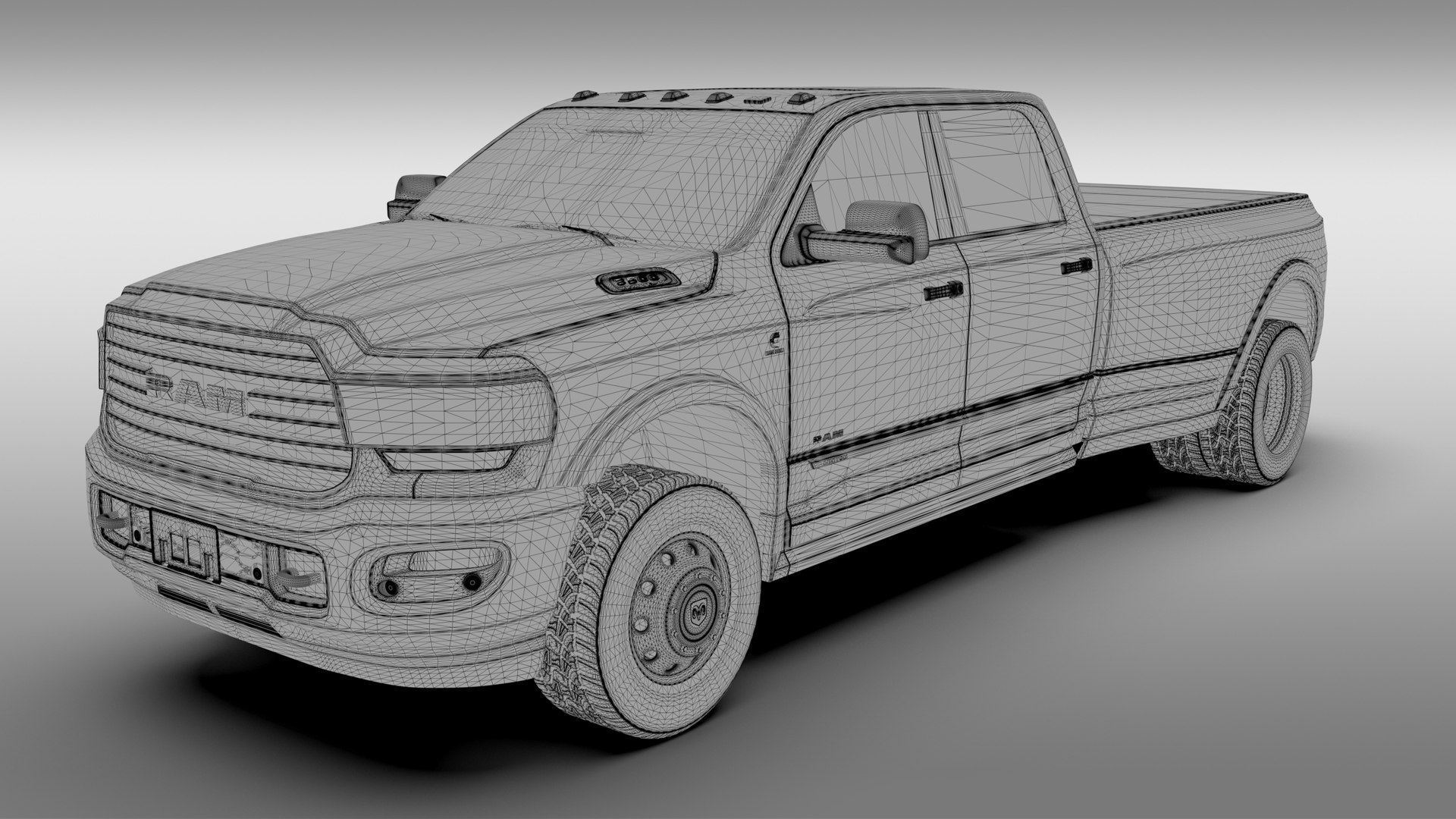 Ram 3500 Limited Dually 2020 3D Model - TurboSquid 1910211