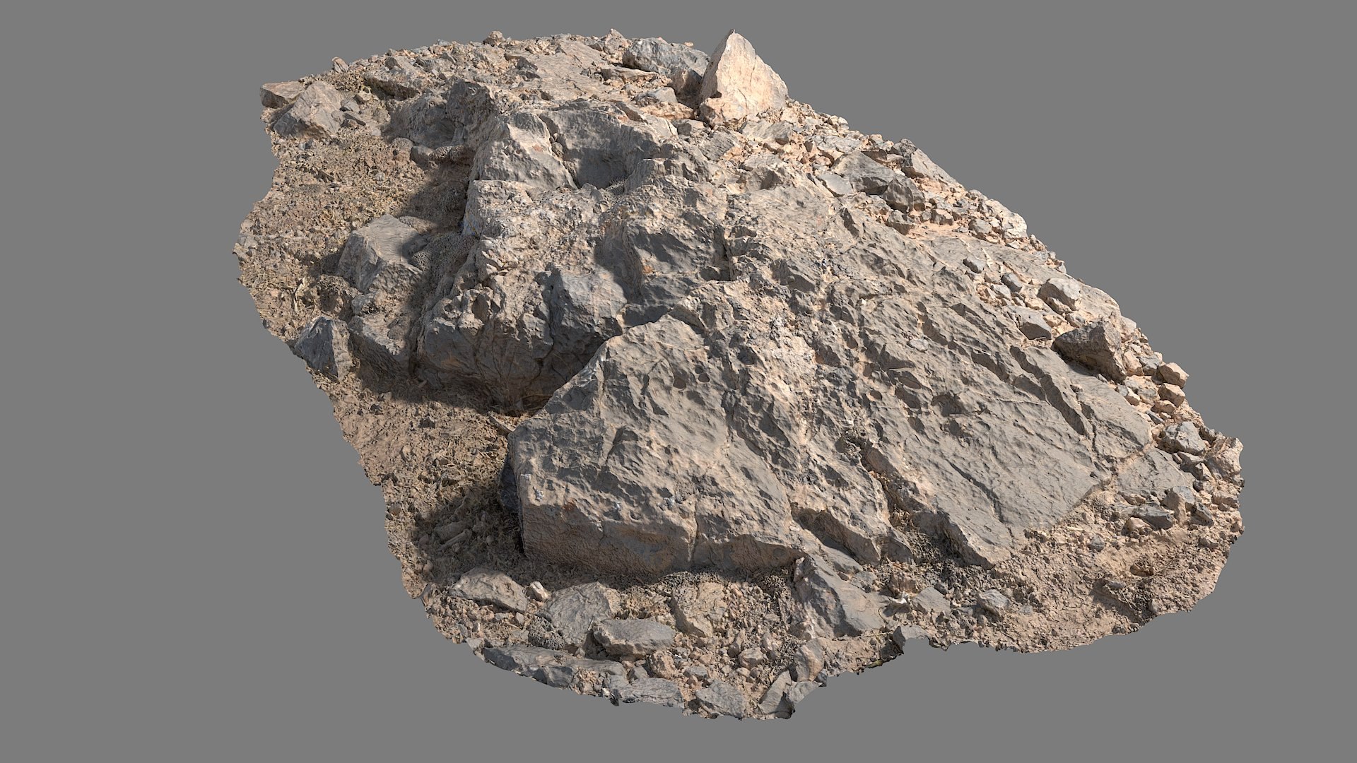 Assembly Ground Rock 4 3D Model - TurboSquid 2000467